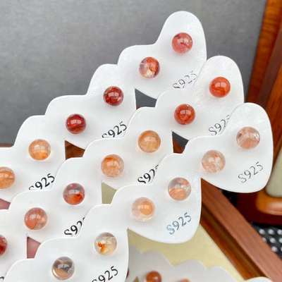 红胶花天然气质时尚百搭纯银纯银