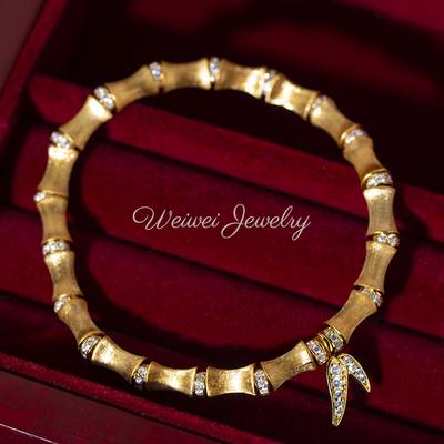 金墩墩手串925银拉丝绒苹果手链