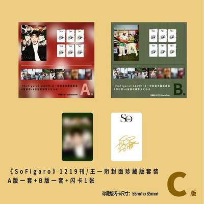 现货SoFigaro杂志12月王一珩套装
