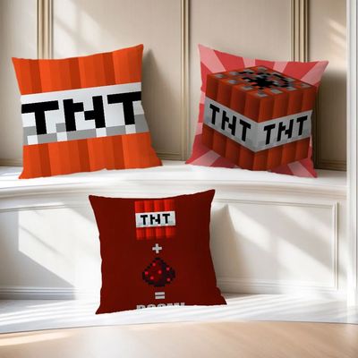 Comfortable Soft TNT Pillow Case Game For Sofa Living Room H