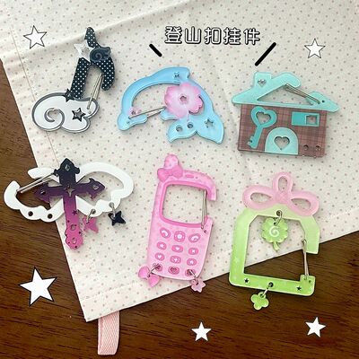 Kawaii Acrylic Charm Carabiner Scrapbook Ita Bag Decor Acces