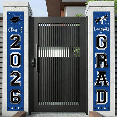2026 Graduation Porch Sign Banner Congrats Grad Party Suppli