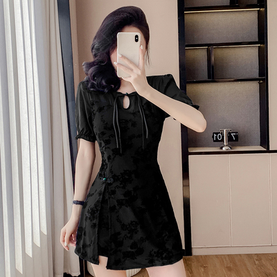 连衣裙短裤套装桑拿服新中式按摩工作服洗浴养生会所足浴足疗技师