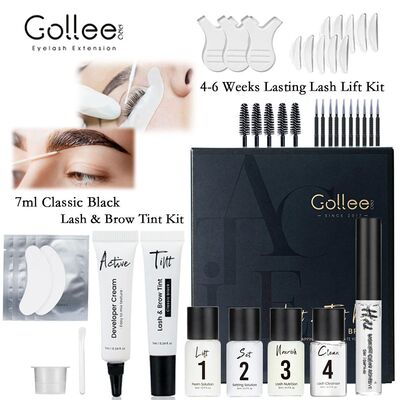 Gollee Lash and Brow Tinting Perm Kit Black Natural Eyelash