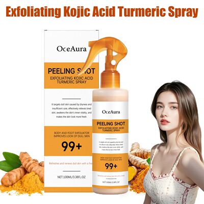 Body Keratin Care Kojic Acid Turmeric Spray Gently Exfoliati