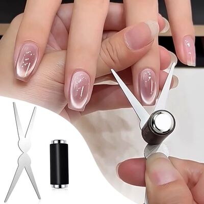 Double-head French Nail Art Magnet Set 3D Strong Cat Eye Mag