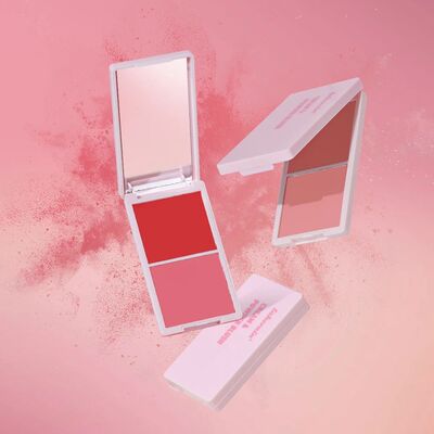 Creme & Powder Blush Duo Long Wearing Matte & Dewy Finish Hi