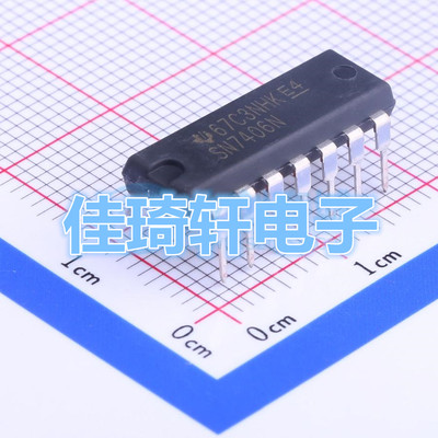 全新原装SN7406N SN7406六反相器芯片漏极开路输出IC直插DIP14