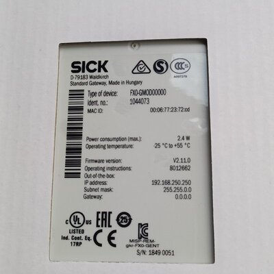 SICK西克安全继电器 FXO-GMOD00000 订货号--议价商品