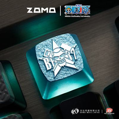 ZOMO官方 航海王正版 键帽 海贼王弗兰奇 个性键盘键帽 金属键帽