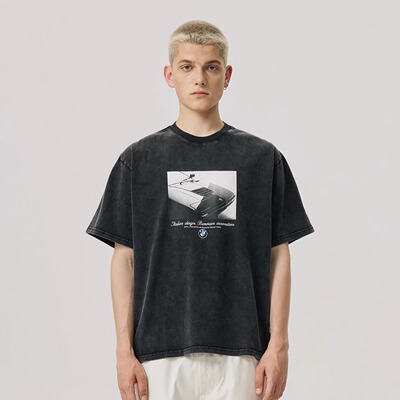 KITH汽车联名复古直喷印花短袖