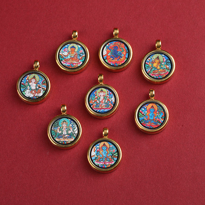 西藏随身小唐卡八大守护