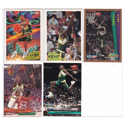 NBA球星卡 肖恩坎普 fleer 1993  漫画