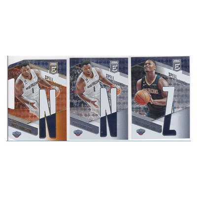 球星卡 锡安威廉森切割 N Z 字母特卡 帕尼尼22-23elite donruss