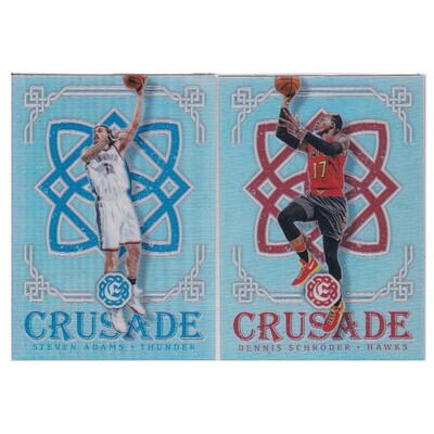 NBA球星卡 斯蒂夫亚当斯 施罗德 折射 帕尼尼16-17crusade