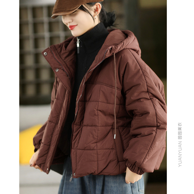 加厚连帽棉袄保暖棉衣外套