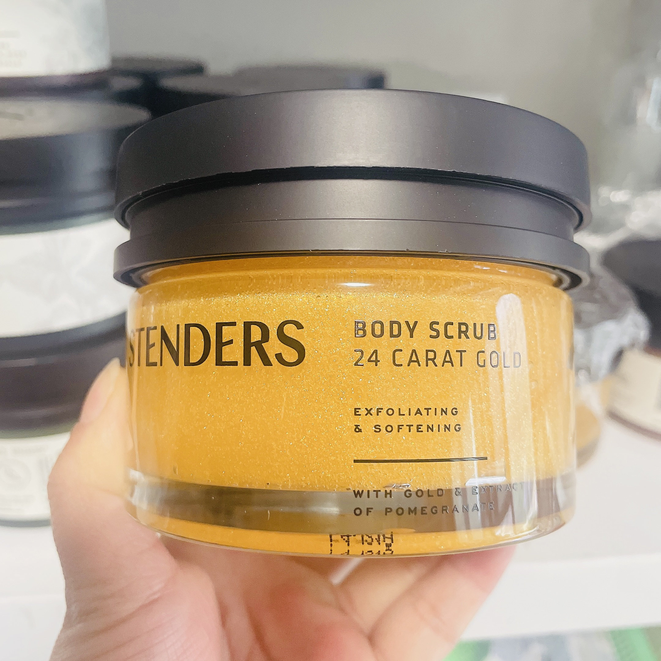 施丹兰stenders 黄金身体磨砂啫喱200G 24k金磨砂盐膏专柜正品