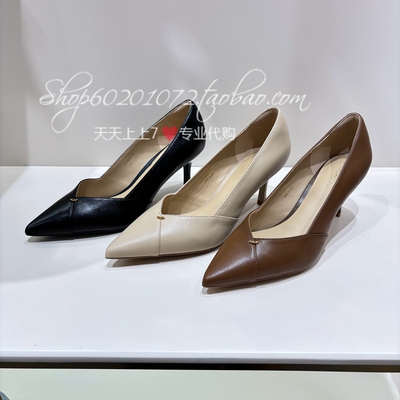 蹀愫2026春季女鞋尖头高跟鞋单鞋