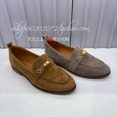 女鞋真美诗一脚蹬乐福鞋英伦春季