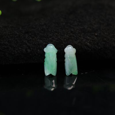 翡翠玉蝉一鸣惊人知了小吊坠