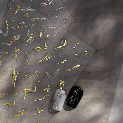 烫金大理石纹美甲贴纸新款装饰品