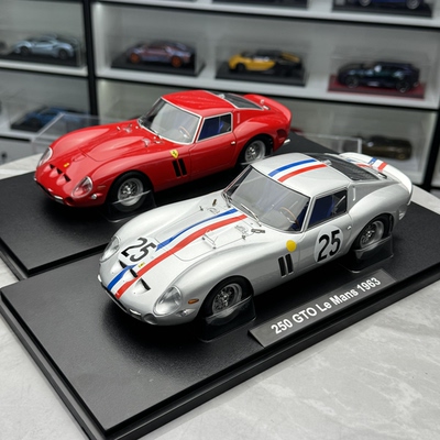 KK Scale 1:18 法拉利250 GTO 勒芒 24 小时耐力赛#19号#25号赛车