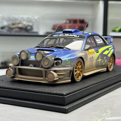 全新1/18斯巴鲁SUBARU翼豹STI WRC 2002蒙特卡洛拉力赛树脂车模