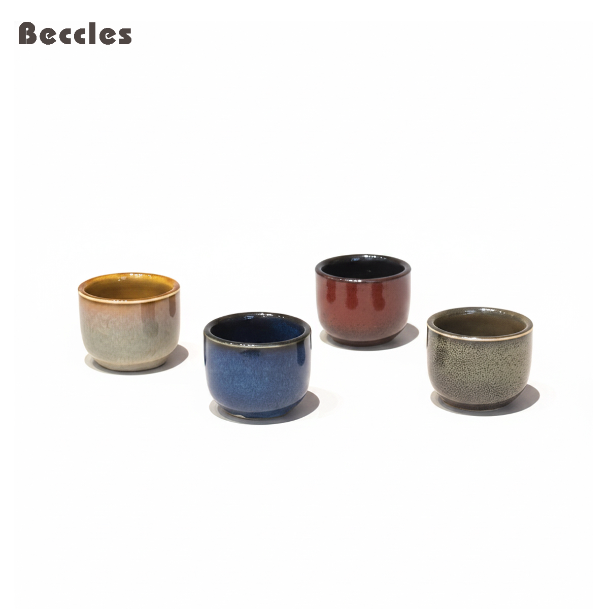 BECCLES 酒店餐厅陶瓷窑变清酒杯创意早餐鸡蛋盅蛋托蛋碟高脚蛋杯