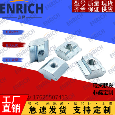工业铝型材 上隆 T型滑块螺母 TNTB-20/30/40/45-M4 M5 M6 M8