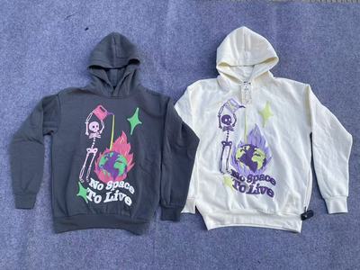 外贸连帽卫衣男女同款宽松休闲百搭上衣加绒厚款