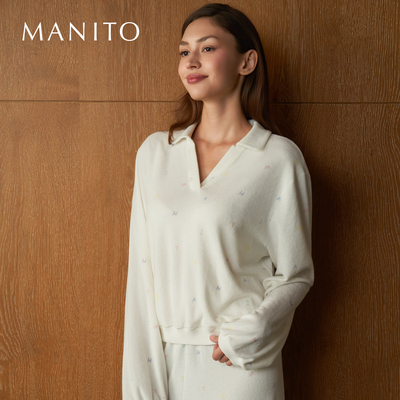 MANITO/曼尼陀New Signature 女士针织保暖秋冬毛巾料家居服套装