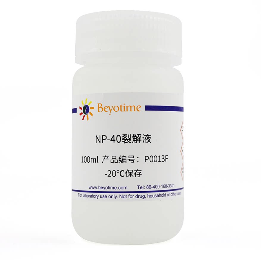 碧云天 P0013F NP-40裂解液 100ml