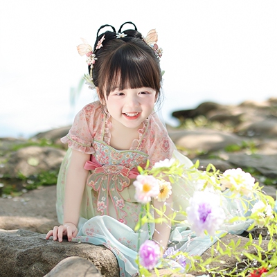 2026夏新品女童汉服中国风古风古装连衣裙改良刺绣仙气襦裙23292