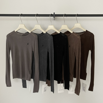 BU RIVERS-款推荐刺绣图案百搭通勤羊毛休闲基础小14925