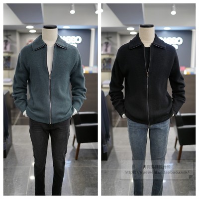 棉高领拉链针织开衫韩国直邮