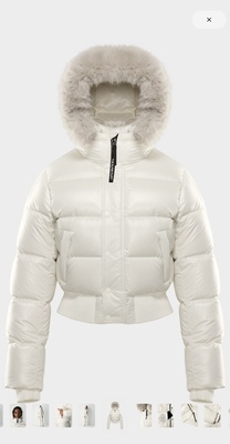 aritzia加拿大女短款连帽加厚鹅绒800蓬羽绒服亮面人造毛领chalet