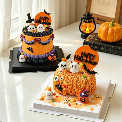 卡通halloween南瓜星星幽灵摆件