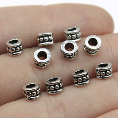20个/包 6x6x4mm 多色 DIY饰品配件 隔位珠珠子 ABD-C13112
