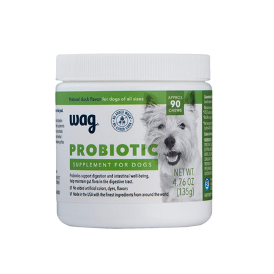 美国直邮 Wag Probiotic Supplement Chews 狗用益生菌咀嚼片90粒