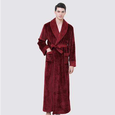 Men Winter Couple Bath Bathrobes Shower Robe Towel Sleepwear