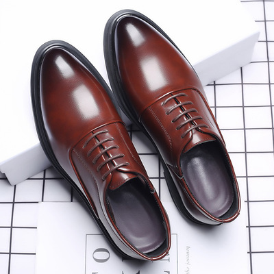 Plus Size Men Formal Shoes Lace up wedding shoes Oxfords皮鞋