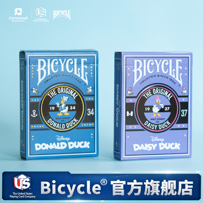 Bicycle迪士尼扑克牌联名周边收藏创意花切扑克纸牌唐老鸭黛西