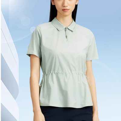 Rapido 2025年春夏女士R系列商务休闲收腰短袖POLO衫 CP5342U06