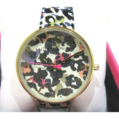 Betsey Johnson女士Overtime 3印花手表37259133GLD710 85