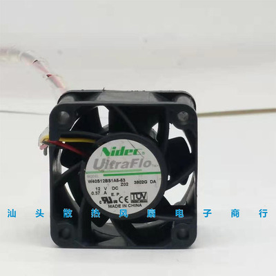 日本NIDEC 4028 12V 0.37A W40S12BS1A5-53 4CM/厘米服务器风扇