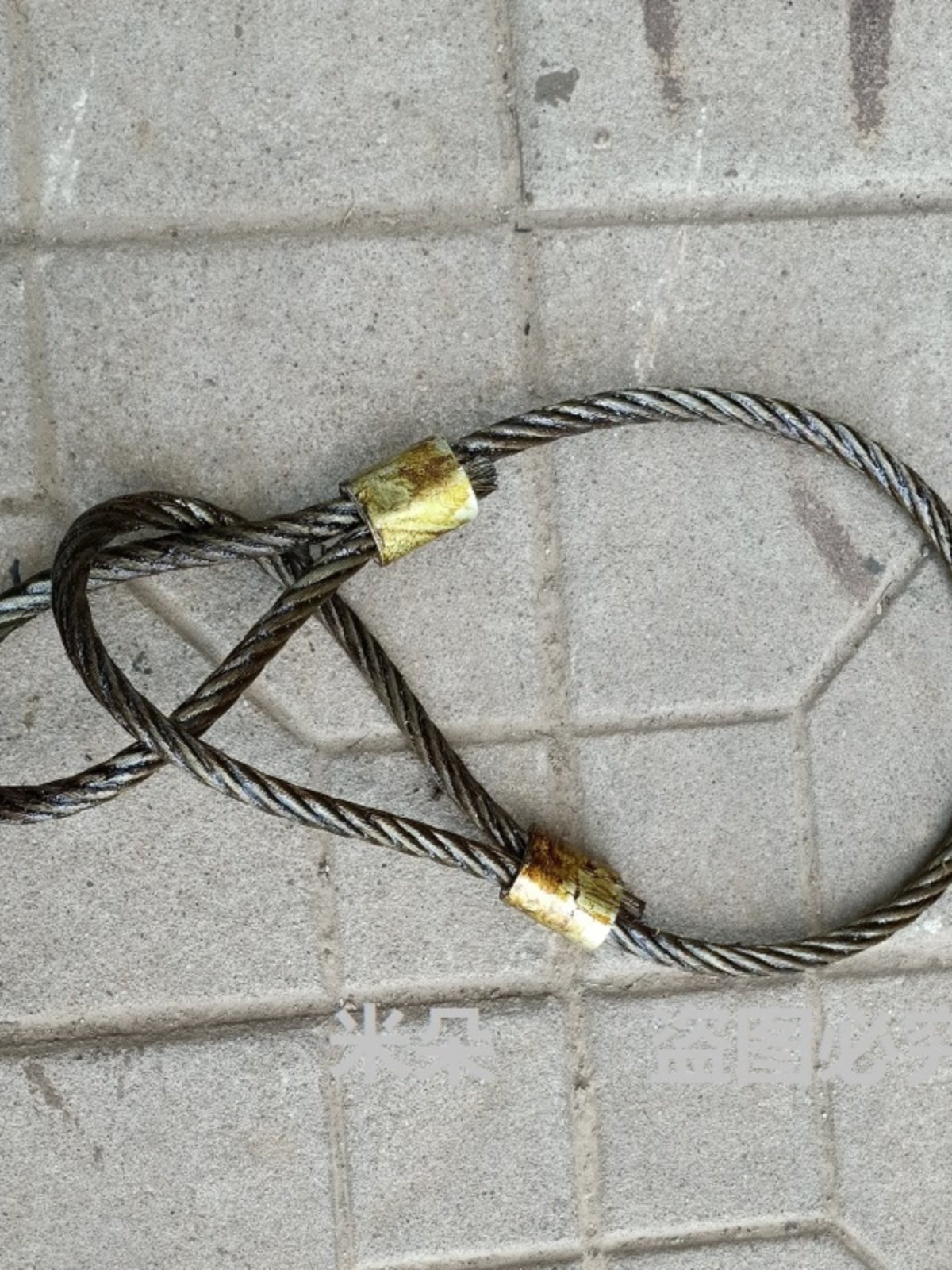 直径15毫米钢丝吊索起重索具绳套压制钢丝绳吊装搬运设备维修工具_虎窝淘