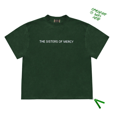 The Sisters of Mercy慈悲姐妹简约英文字母标签印花图案短袖T恤