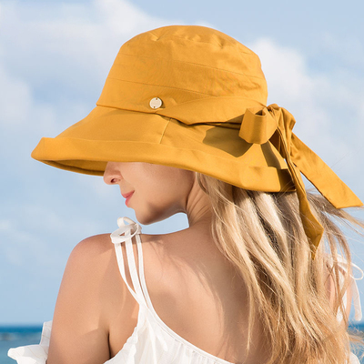 卡蒙大檐凉帽太阳帽女夏遮阳帽户外防晒防紫外线帽可折叠骑车3729