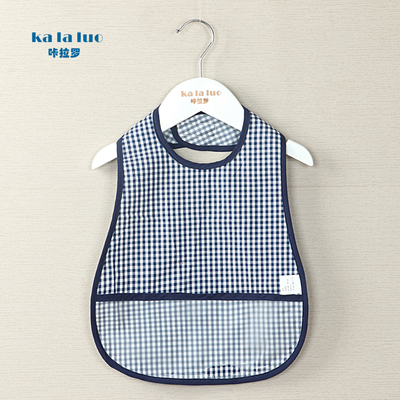 四季纯棉防水围兜均码0-8岁男女