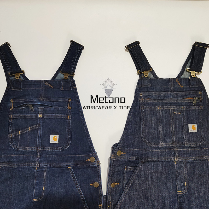 Carhartt Bib Overall主线背带裤连体工装裤帆布牛仔裤水洗